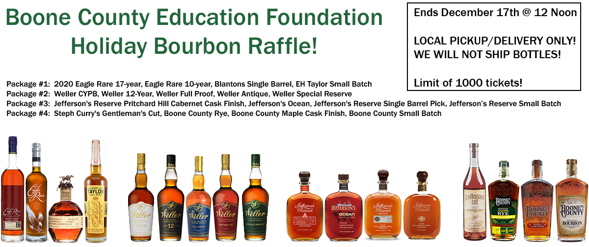 Holiday Bourbon Raffle | The Boone County Education Foundation